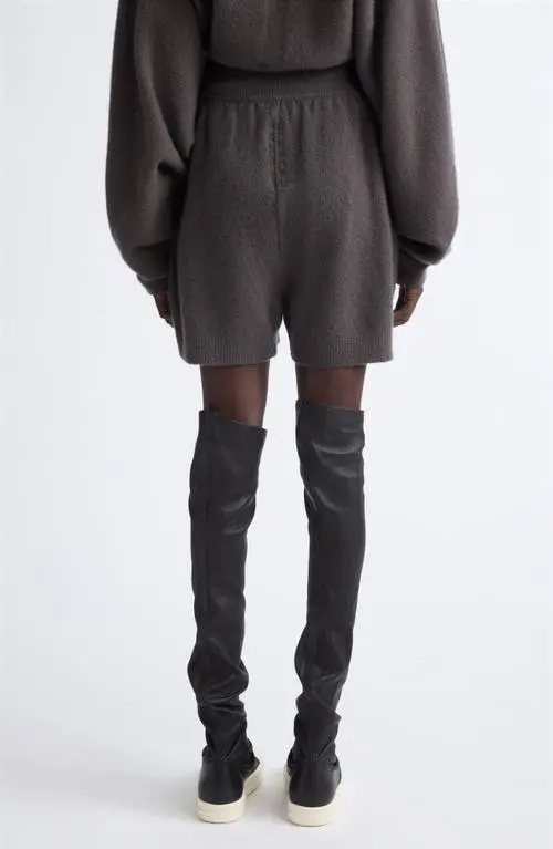 Rick Owens Cashmere Blend Knit Shorts