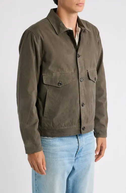 Marine Layer Waxed Canvas Trucker Jacket