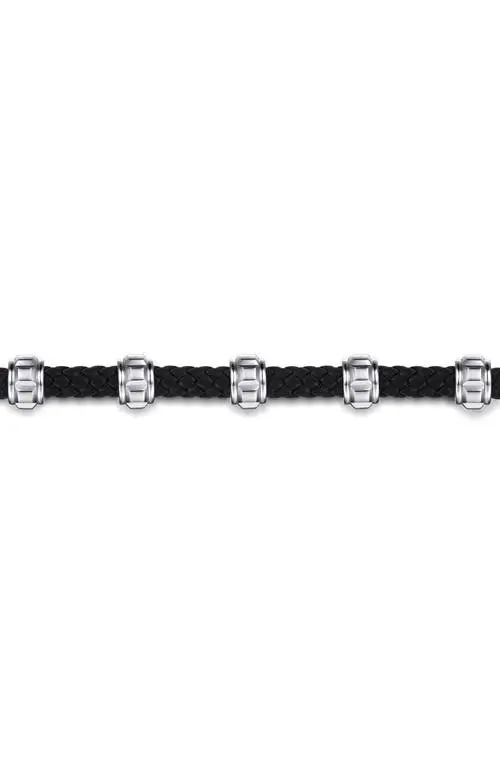 GABRIEL & CO. Geo & Braided Leather Bracelet