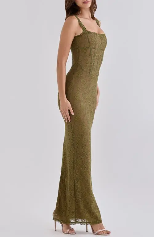 House Of Cb Aureliana Lace Gown