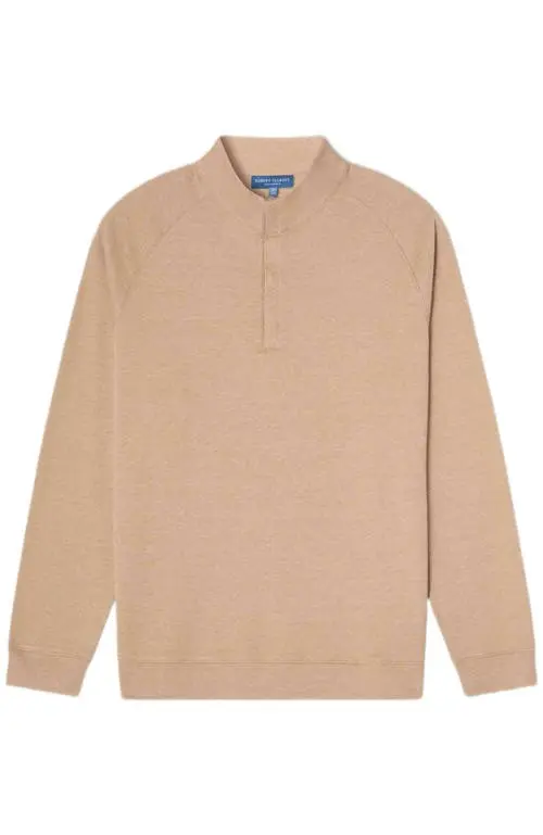 Robert Talbott Wesley Cashmere Blend Quarter Zip - Camel