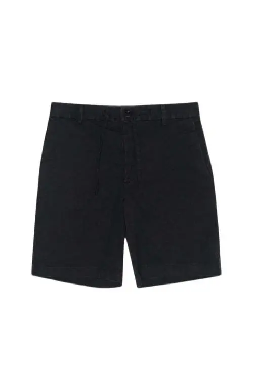 Robert Talbott Stewart Stretch Linen Blend Convertible Drawstring Short - Black