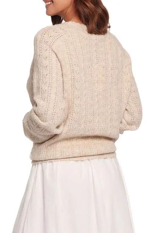 PETAL & PUP Reece Pointelle Sweater