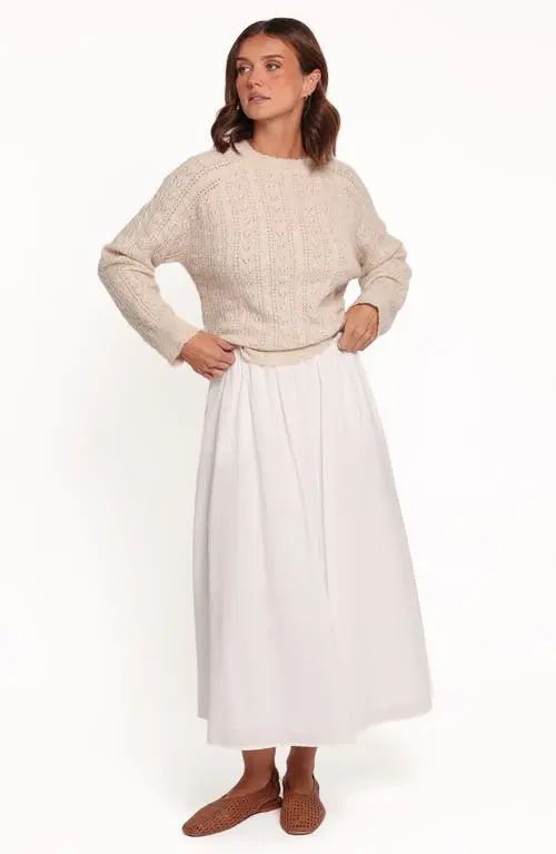 PETAL & PUP Reece Pointelle Sweater