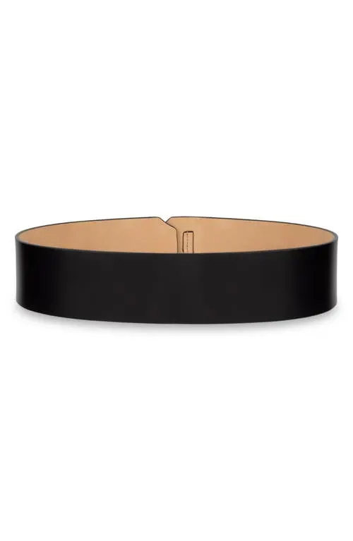 Sam Edelman Double Buckle Leather Wide Belt