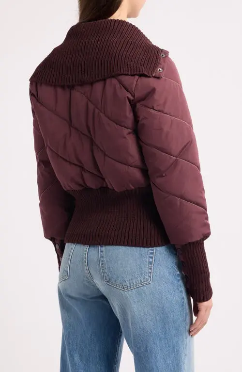 BDG URBAN OUTFITTERS Asymmetrical Quilted Puffer Jacket