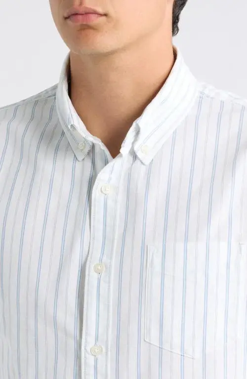 Bonobos Multi Stripe Stretch Oxford Cotton Button Down Shirt - Laslo Stripe