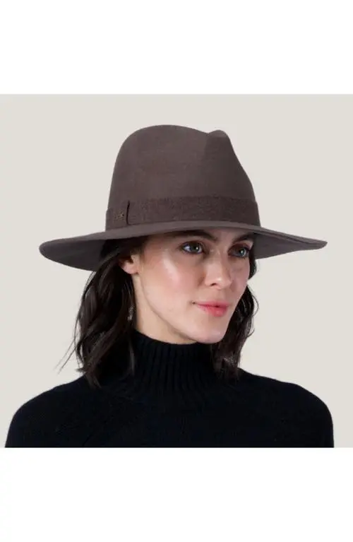 Eugenia Kim Georgina Wool & Cashmere Fedora - Chocolate