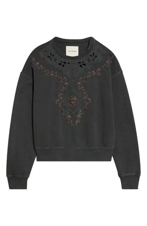Lucky Brand Embroidered Sweatshirt