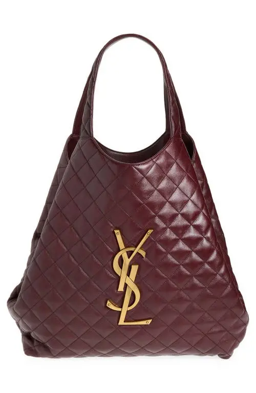 Saint Laurent Maxi Quilted Leather Shopper