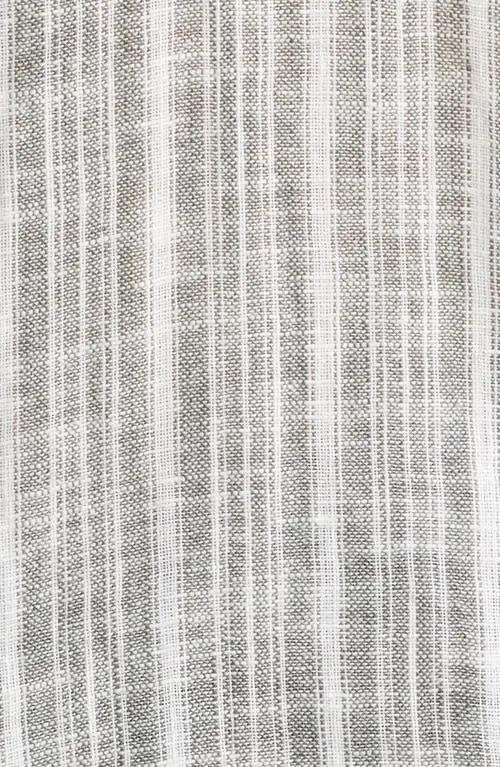 Tommy Bahama Raffia Dunes Stripe Linen & Cotton Long Sleeve Shirt - Palm Moss