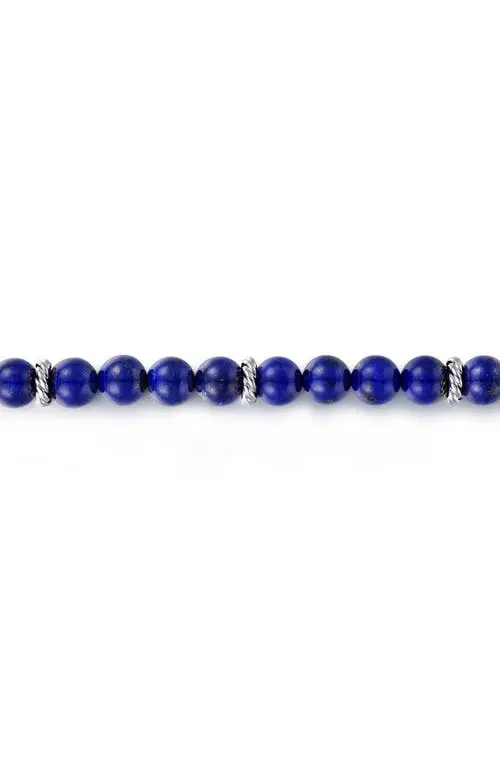 Gabriel & Co. Bujukan Lapis Lazuli Bead Bracelet - Sterling Silver/lapis
