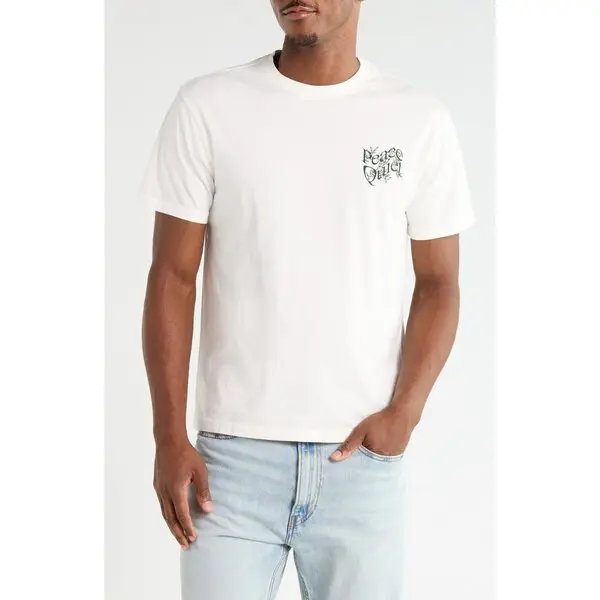 MUSEUM OF PEACE & QUIET Warped Short Sleeve Crewneck T-shirt - White