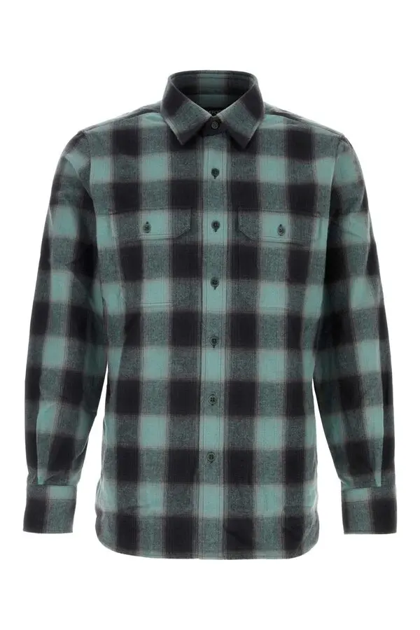 TOM FORD Embroidered Flannel Shirt - Multicolor