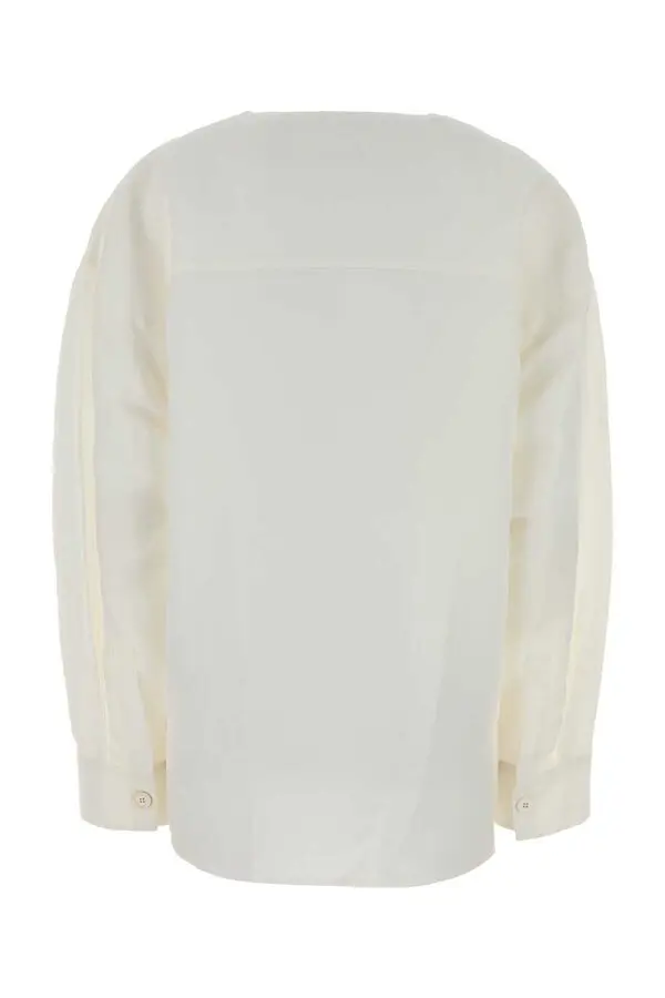 JIL SANDER Linen Blend Oversize Shirt