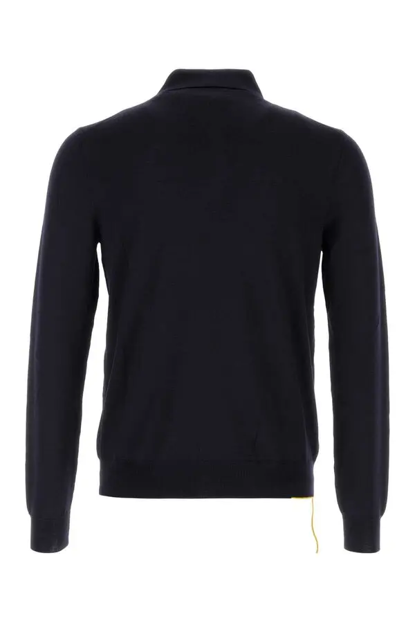 Fendi Midnight Stretch Wool Polo Shirt
