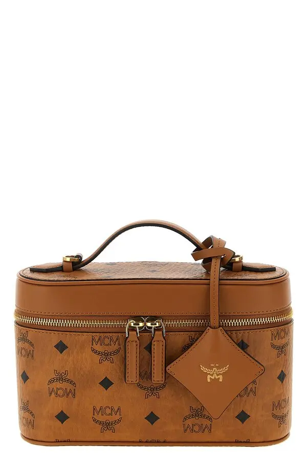 Mcm Small 'aren' Vanity Case Crossbody Bag - Brown