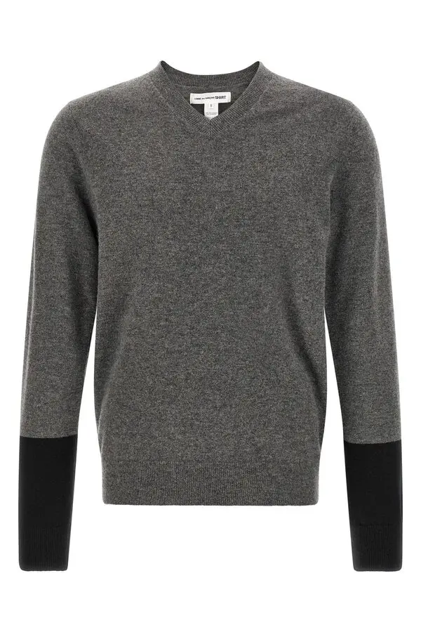 Comme Des Garçons Color-block Sweater