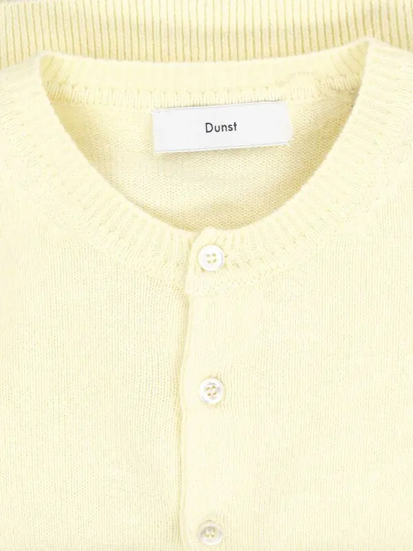 DUNST Wool-blend Cardigan - Yellow