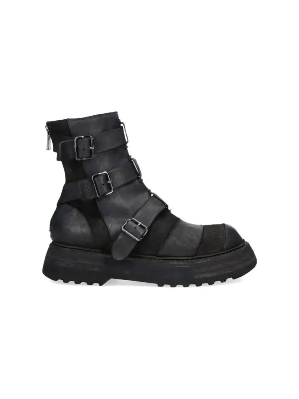 Guidi Buckle Ankle Boots