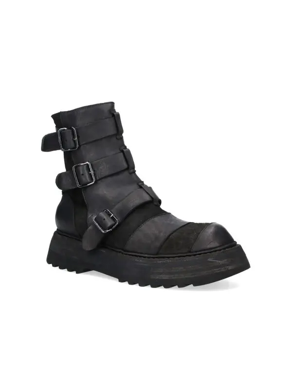 Guidi Buckle Ankle Boots