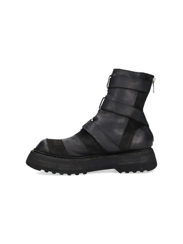 Guidi Buckle Ankle Boots