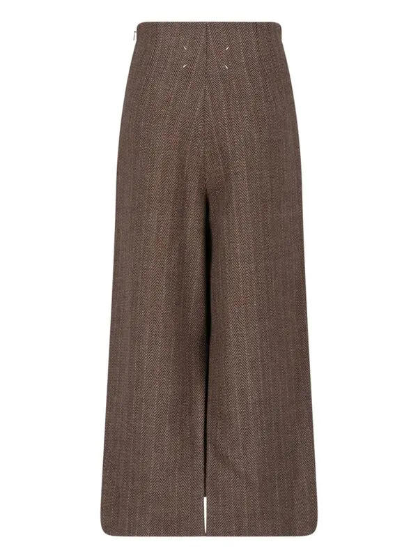 MAISON MARGIELA Midi Skirt With Houndstooth Pattern