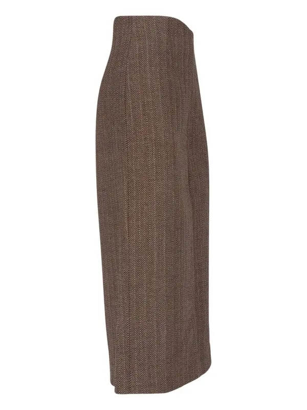 MAISON MARGIELA Midi Skirt With Houndstooth Pattern