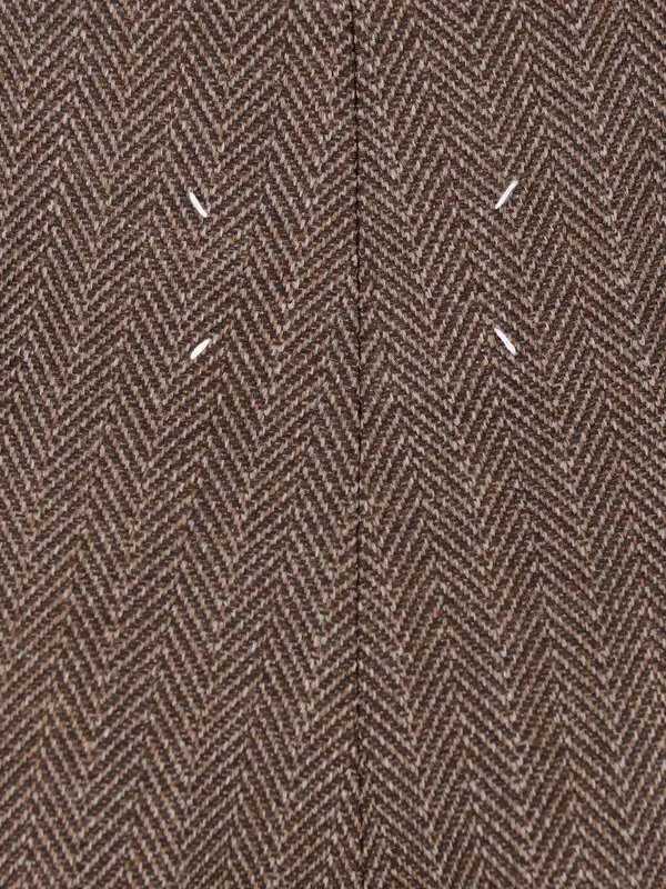 MAISON MARGIELA Midi Skirt With Houndstooth Pattern