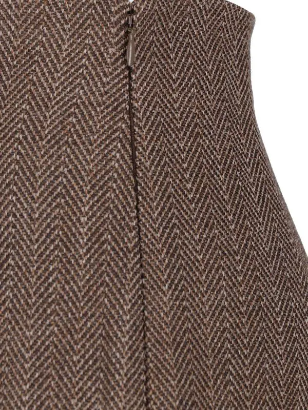 MAISON MARGIELA Midi Skirt With Houndstooth Pattern