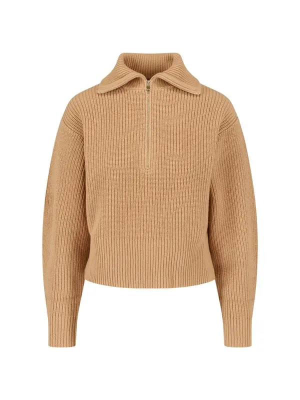 Max Mara Wool And Cashmere Zip Sweater