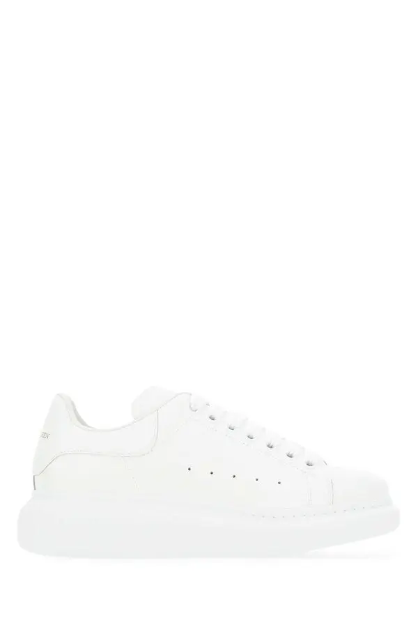 Alexander McQueen Leather Sneakers - White
