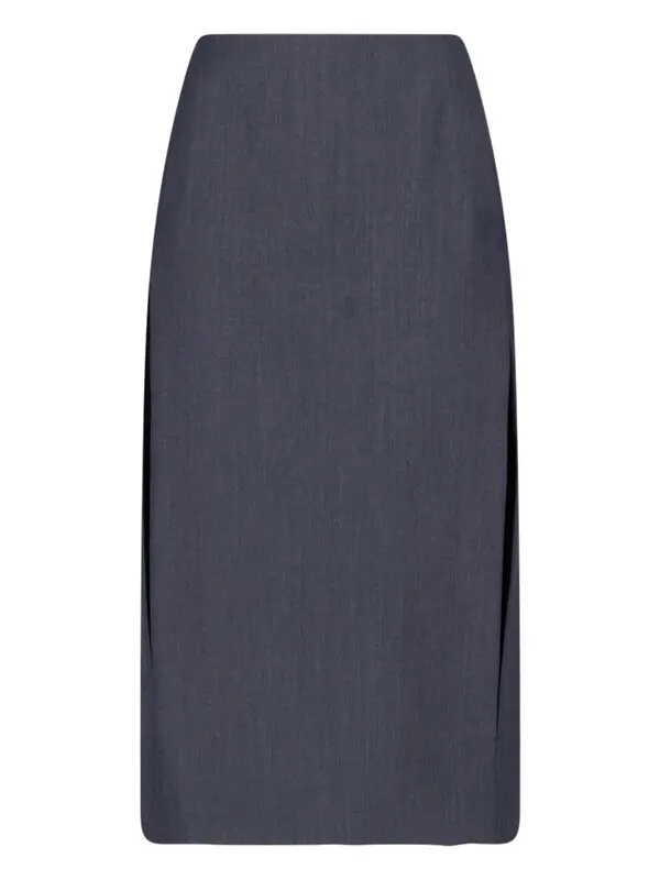JIL SANDER Wool Fil-à-fil Skirt