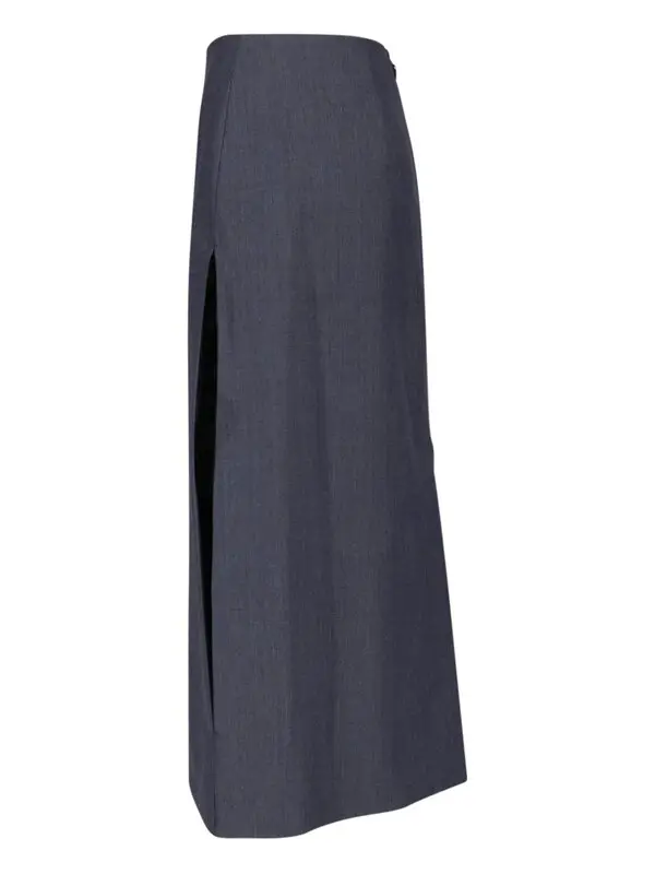 JIL SANDER Wool Fil-à-fil Skirt