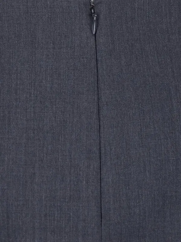 JIL SANDER Wool Fil-à-fil Skirt