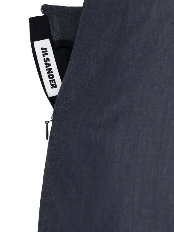 JIL SANDER Wool Fil-à-fil Skirt