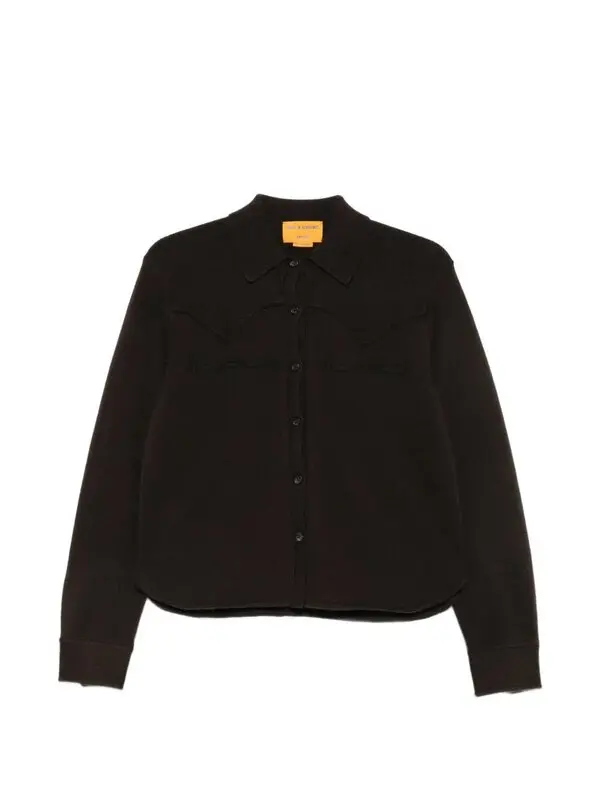 Guest In Residence Cropped Wester Shirt - Brown