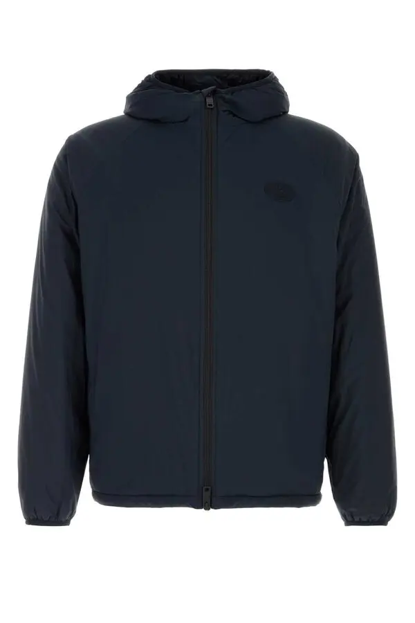 Burberry Dark Nylon Padded Jacket - Blue