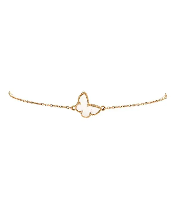 VAN CLEEF & ARPELS Sweet Alhambra Butterfly Bracelet 18k And Mother Of Pearl - Gold