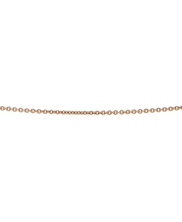 Hermès Small Ever Chaine D'ancre Lariat Necklace 18k Rose Gold With Diamonds - Pink