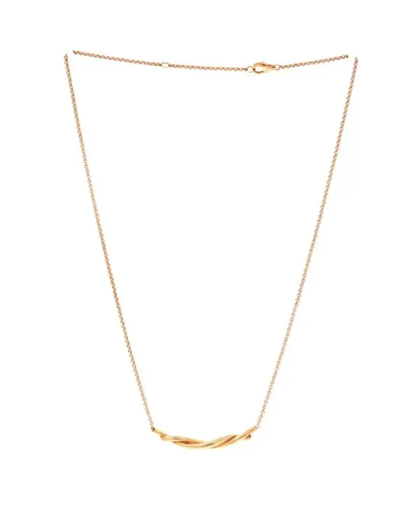 CARTIER Entrelaces Pendant Necklace 18k Rose Gold