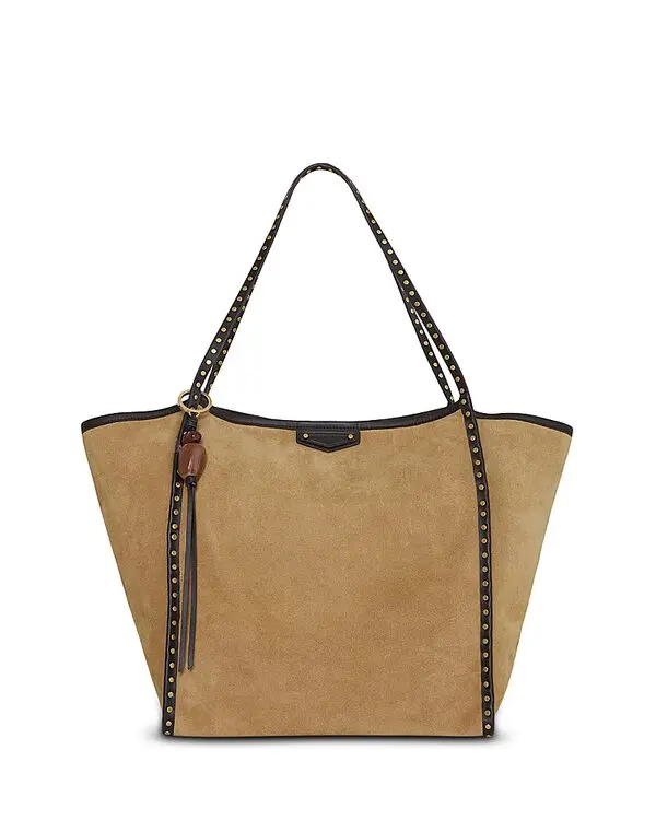 Rebecca Minkoff Dylan Large Studded Leather Tote - Chestnut/fondant