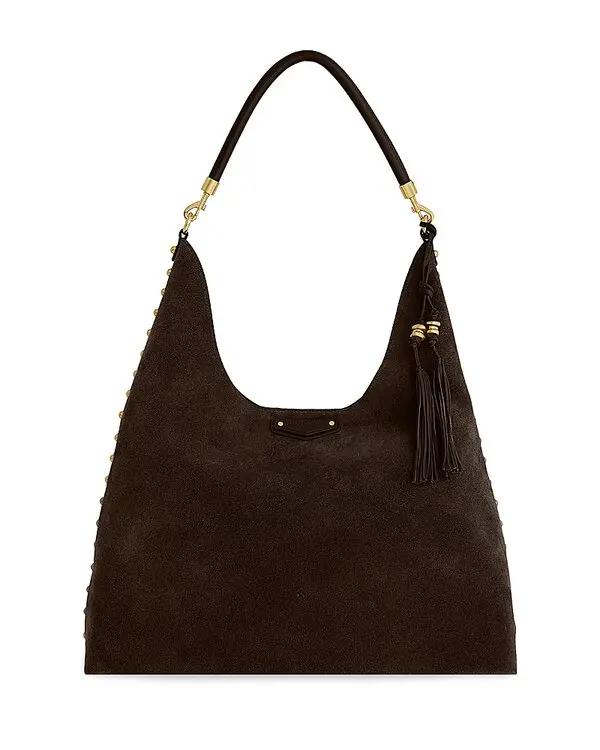 Rebecca Minkoff Nolita Large Suede Hobo Bag - Fondant