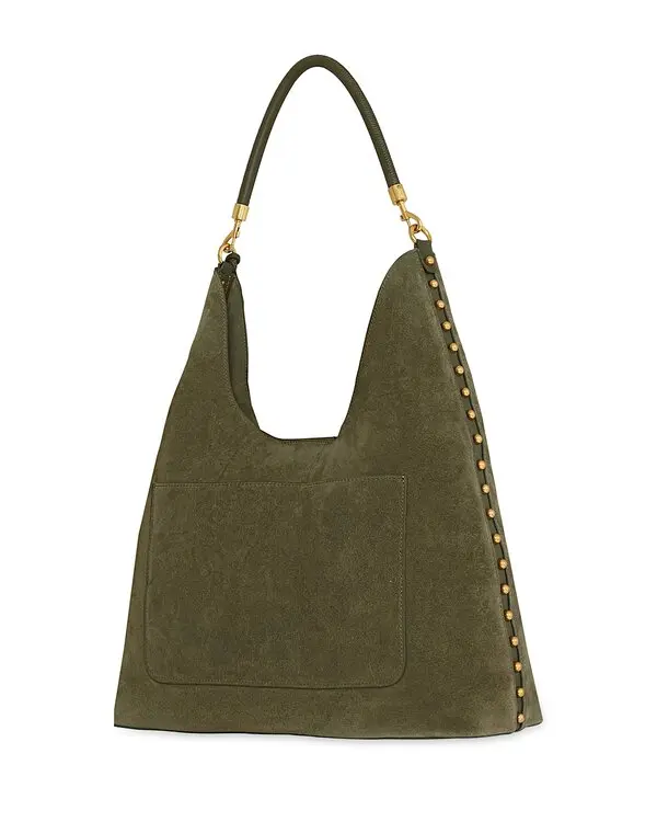 Rebecca Minkoff Nolita Large Suede Hobo Bag - Olive