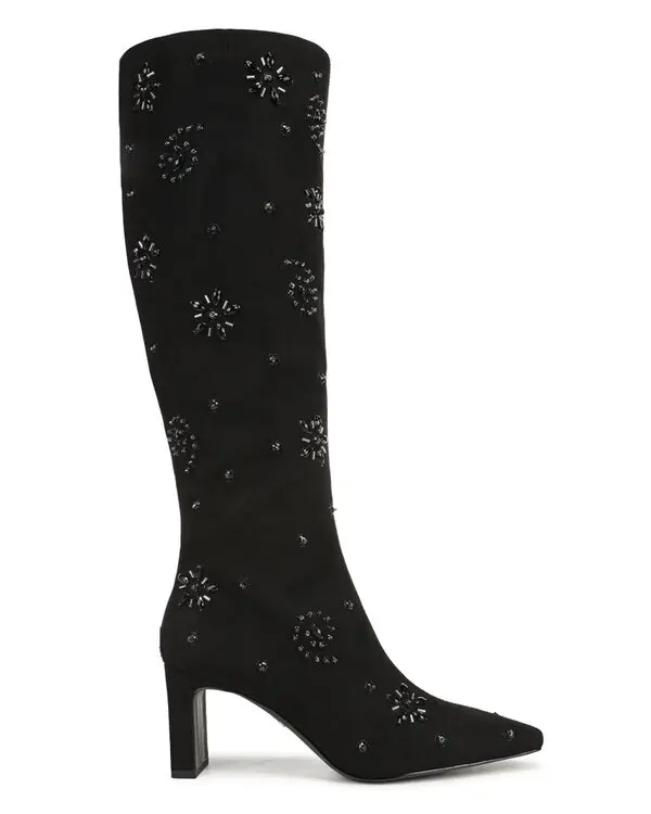 Sam Edelman Sylvia Bloom Beaded Knee High Boots