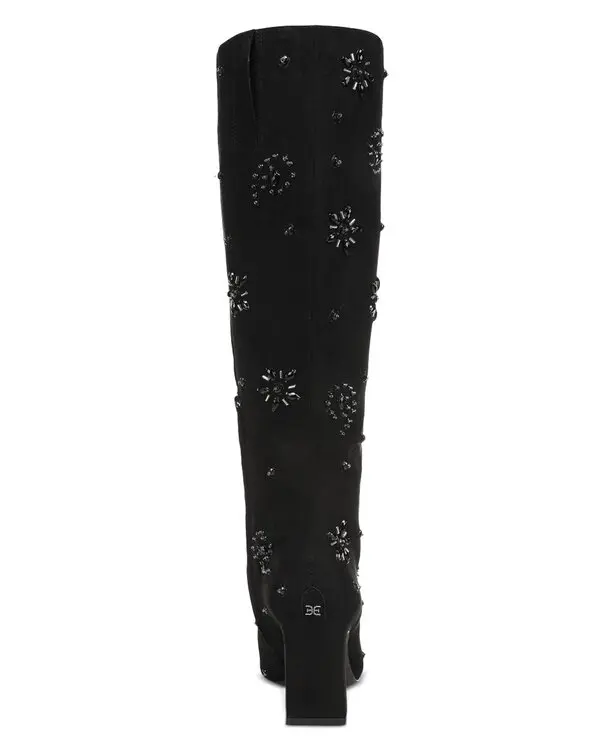 Sam Edelman Sylvia Bloom Beaded Knee High Boots