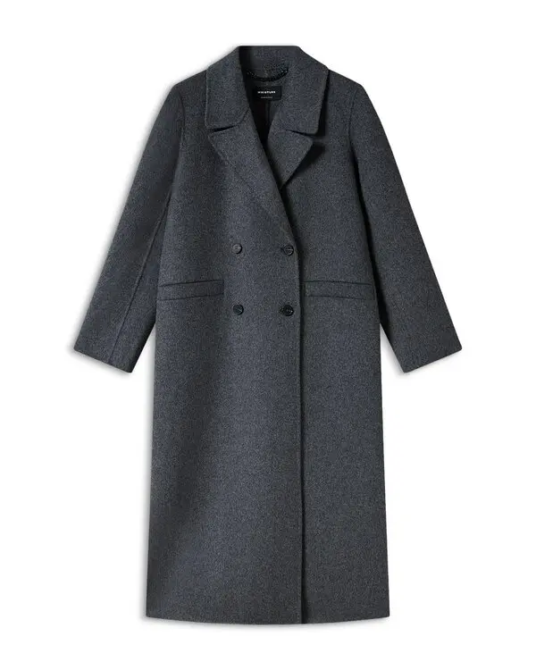 Whistles Relaxed Double Faced Wool Blend Coat