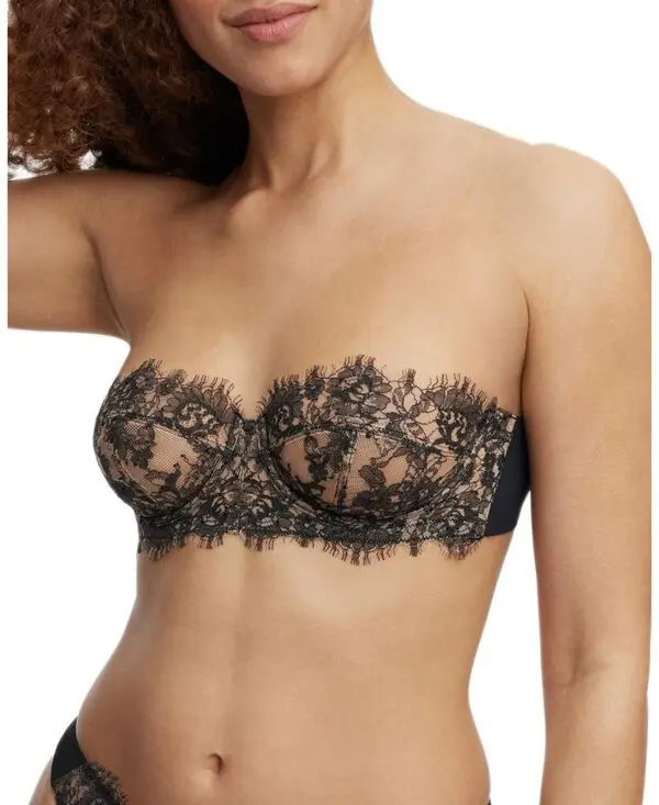 SKARLETT BLUE Entice Strapless Multi-way Underwire Bra - Black/nylon