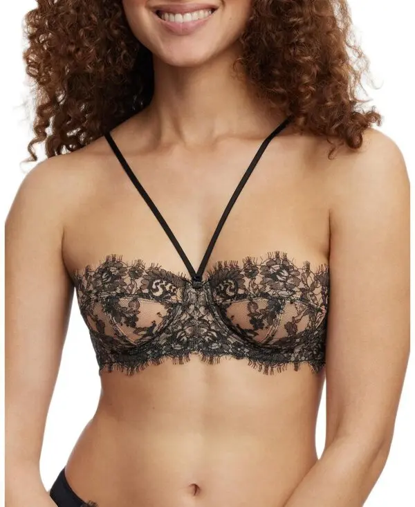 SKARLETT BLUE Entice Strapless Multi-way Underwire Bra - Black/nylon