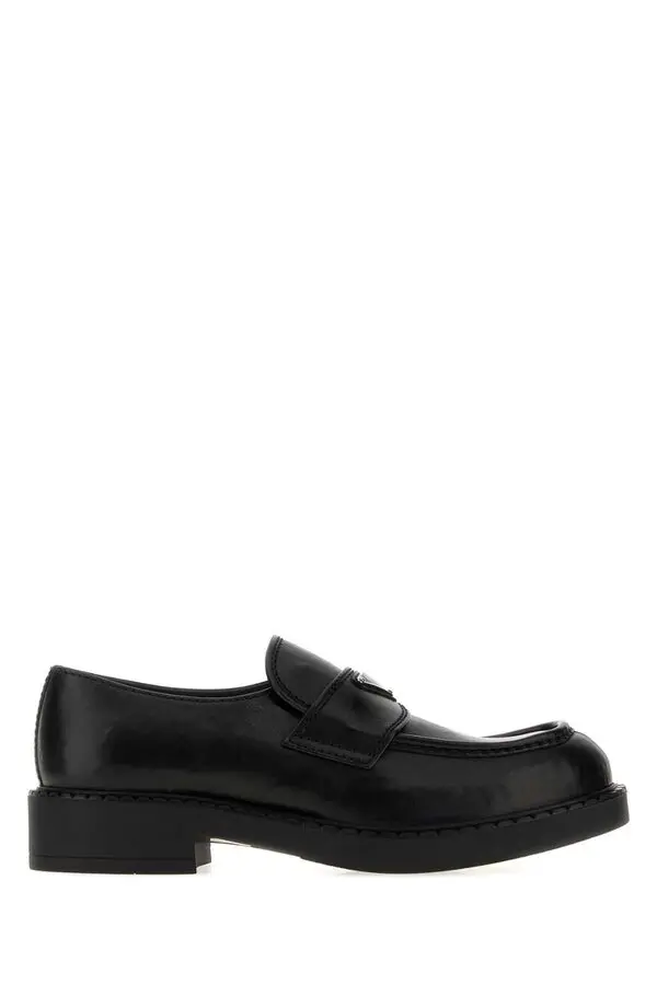 Prada Leather Chocolate Loafers